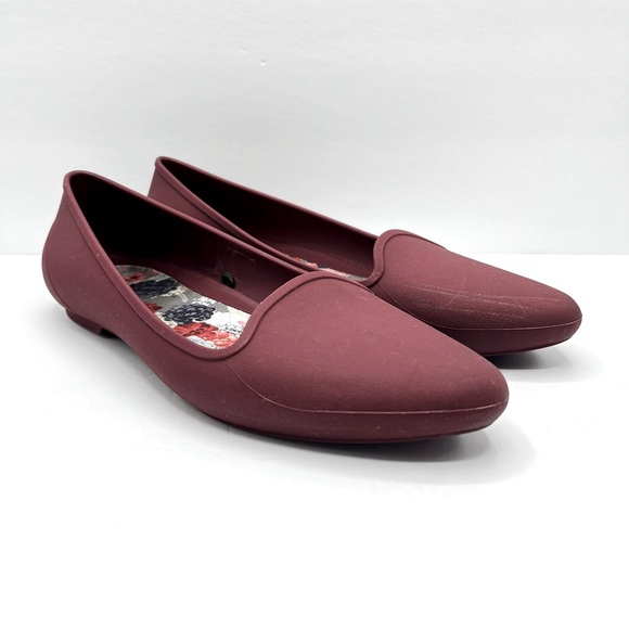 CROCS | Shoes | Crocs Iconic Comfort Eve Flat Pointed Toe Plum Size ...